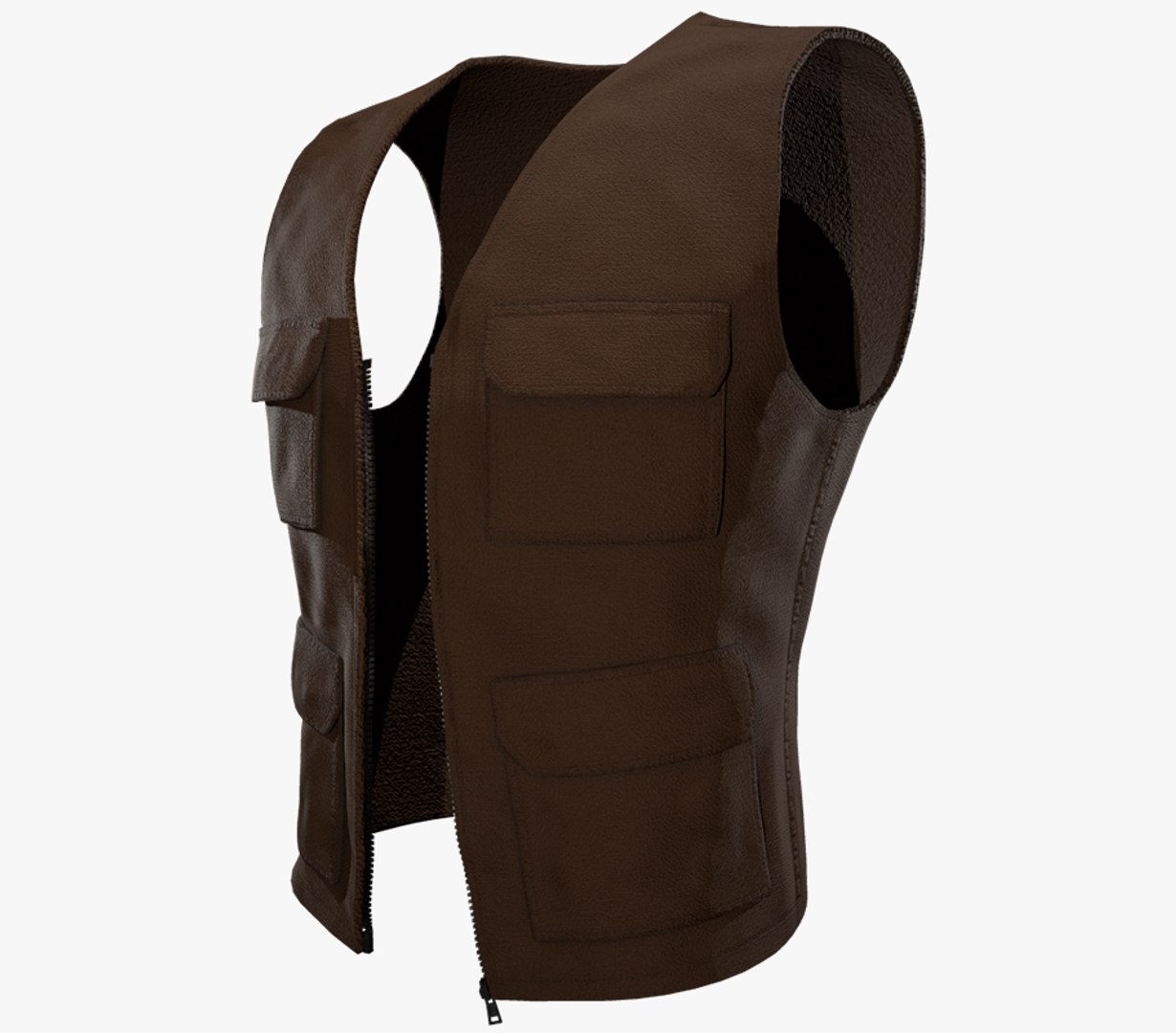 Brown vest model - TurboSquid 1618474