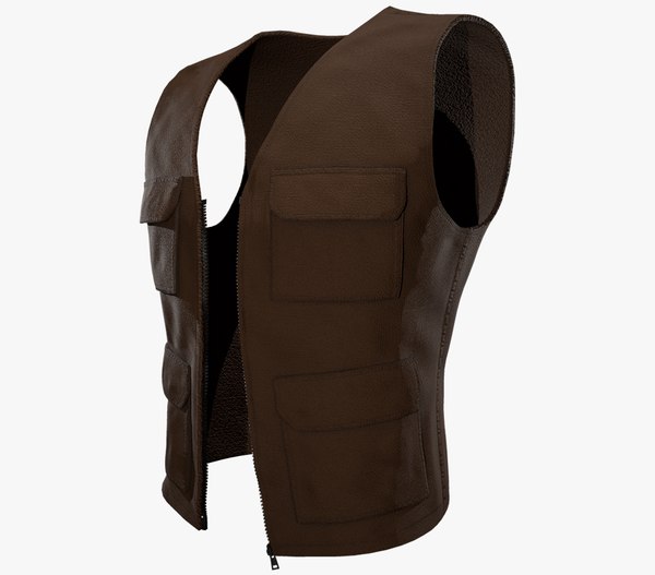 Brown vest model - TurboSquid 1618474