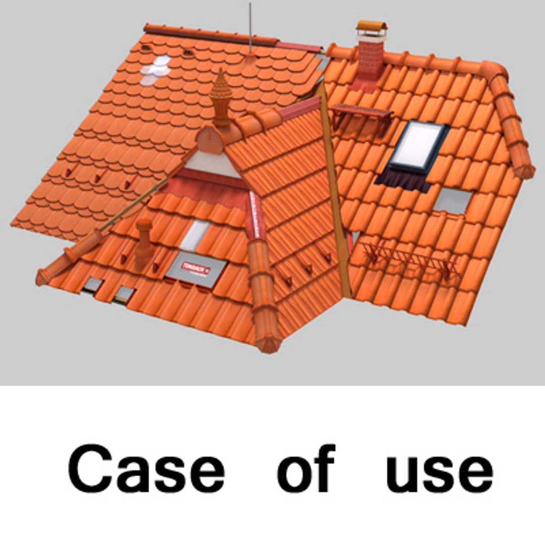 roofing tile 3d model