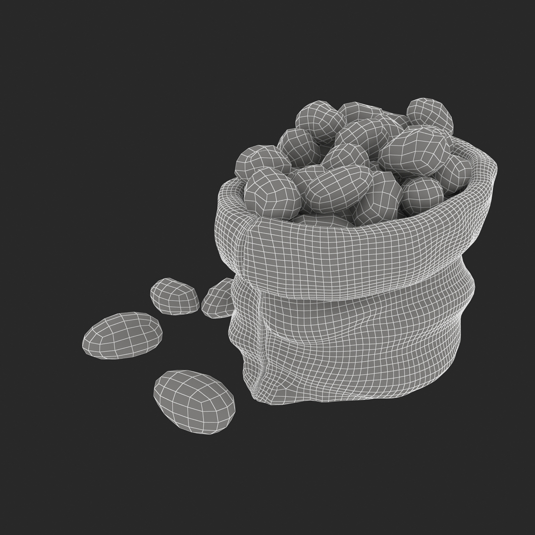 3d Model Sack Potatoes