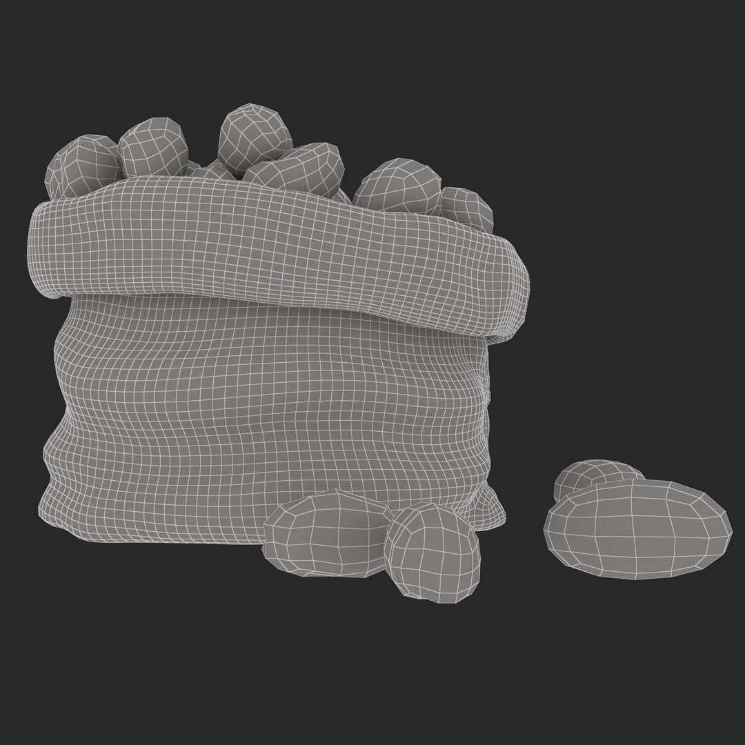3d Model Sack Potatoes