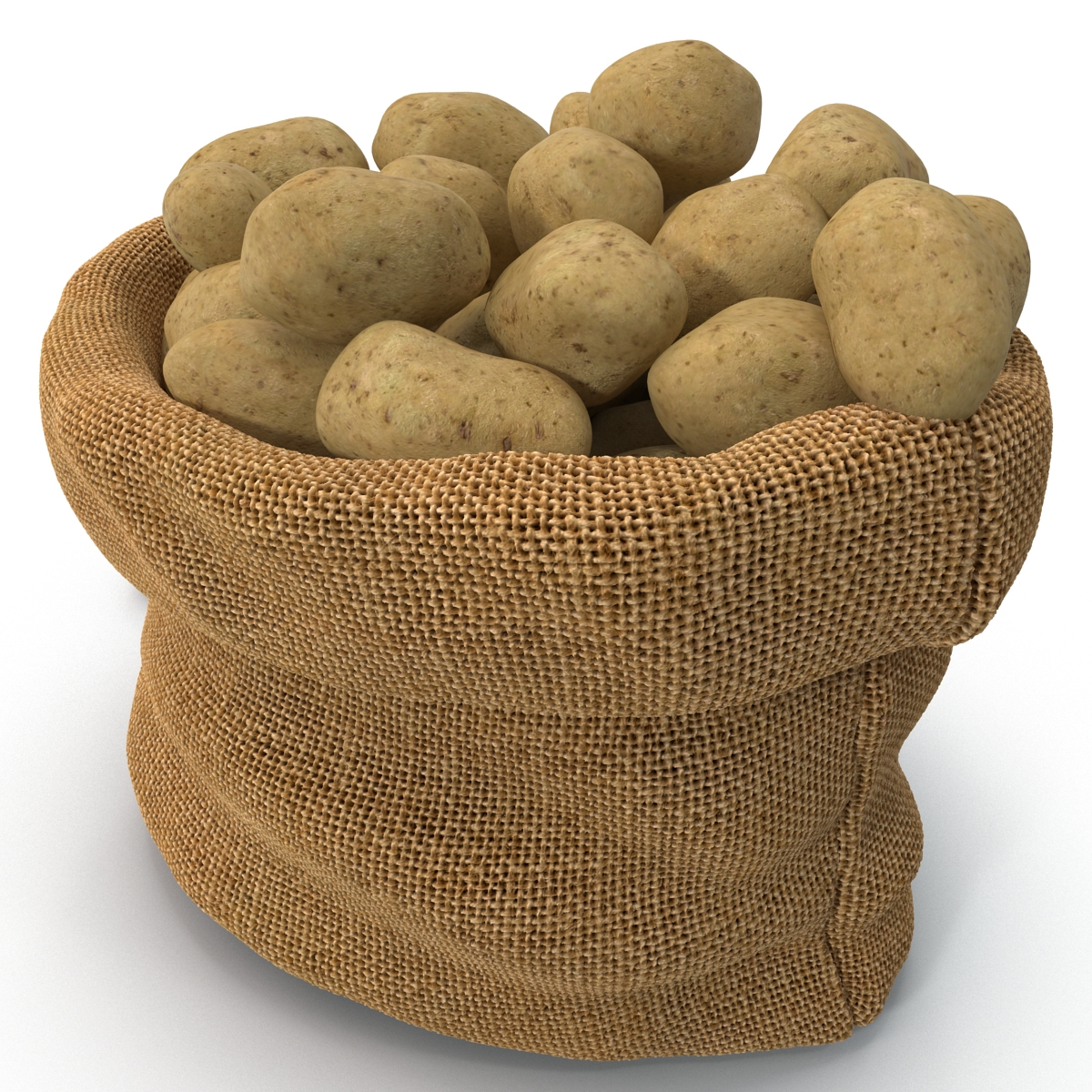 3d model sack potatoes