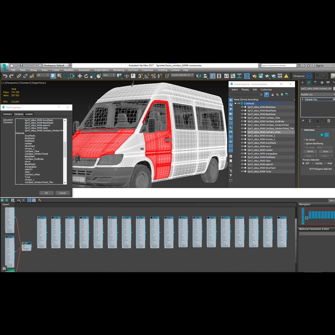 3D Model Mercedes-Benz Sprinter Classic Minibus MWB - TurboSquid 1893220