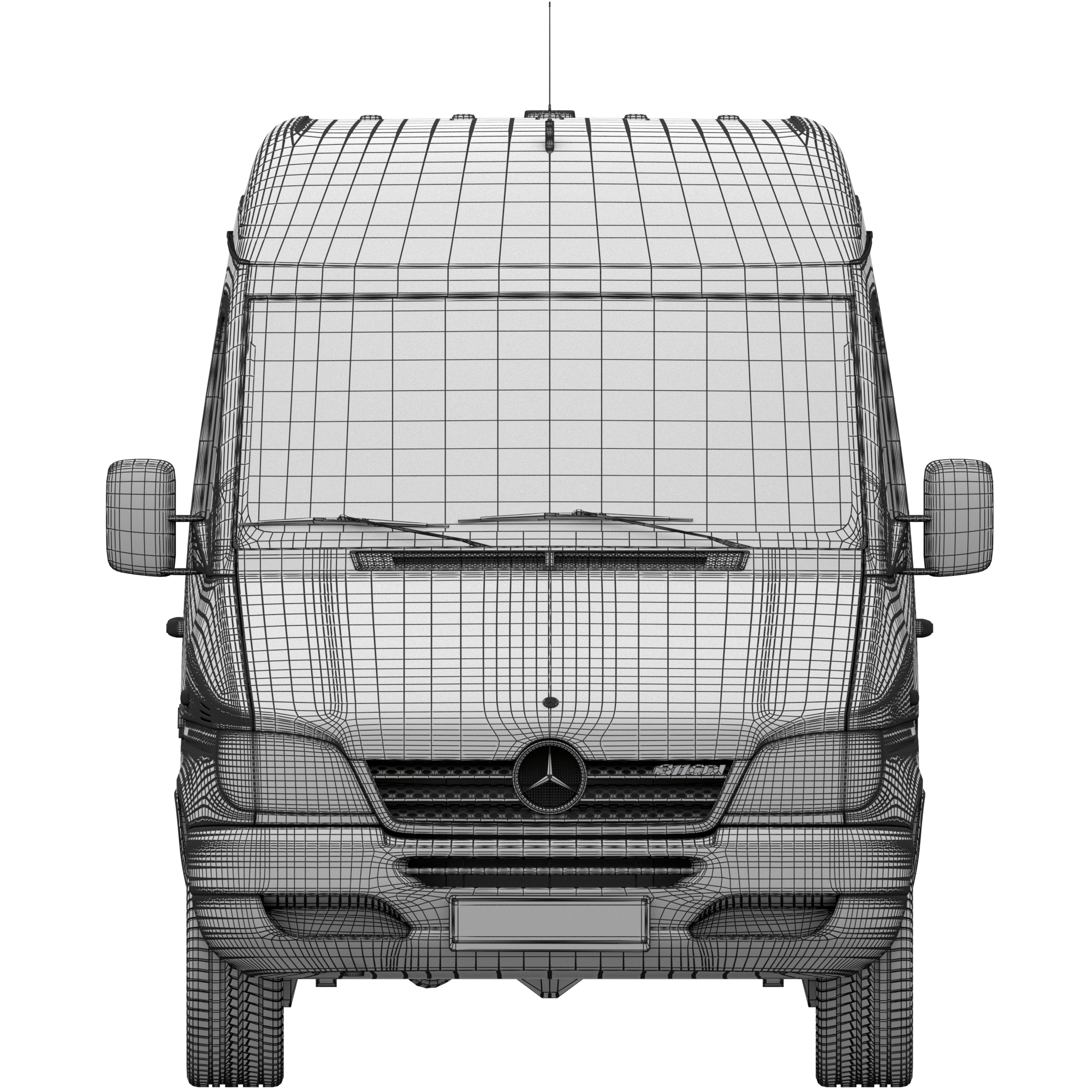 3D model Mercedes-Benz Sprinter Classic Minibus MWB - TurboSquid 1893220
