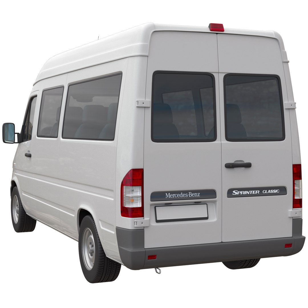 3D Model Mercedes-Benz Sprinter Classic Minibus MWB - TurboSquid 1893220