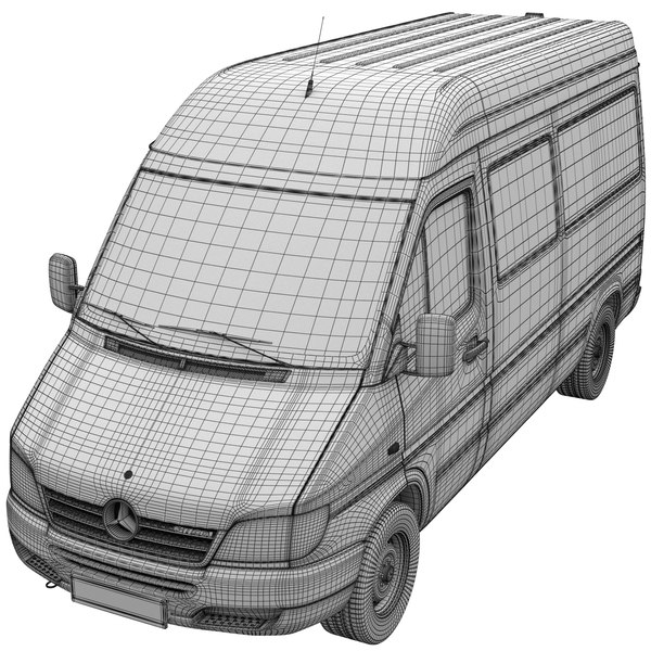 modelo 3d Mercedes-Benz Sprinter Classic Minibús MWB - TurboSquid 1893220
