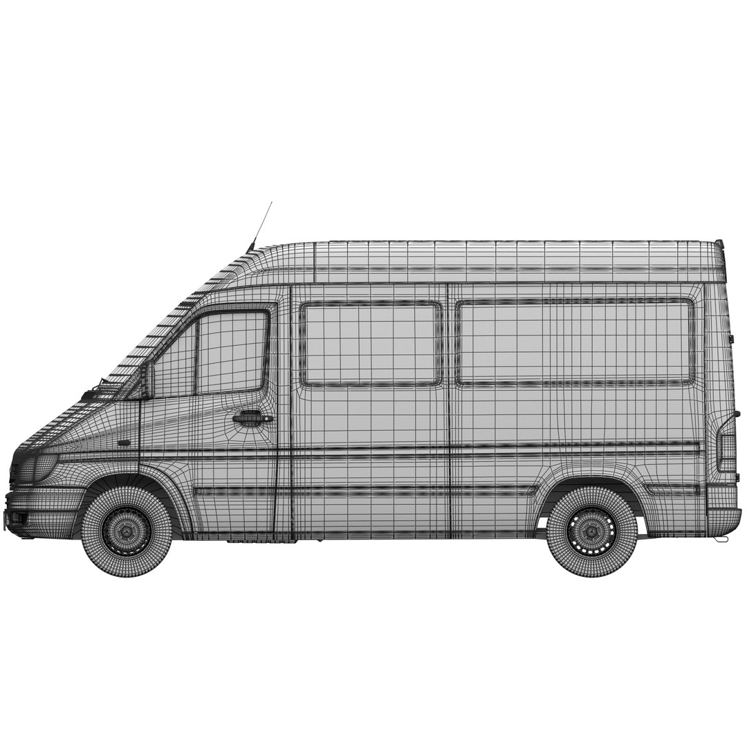 3D Model Mercedes-Benz Sprinter Classic Minibus MWB - TurboSquid 1893220