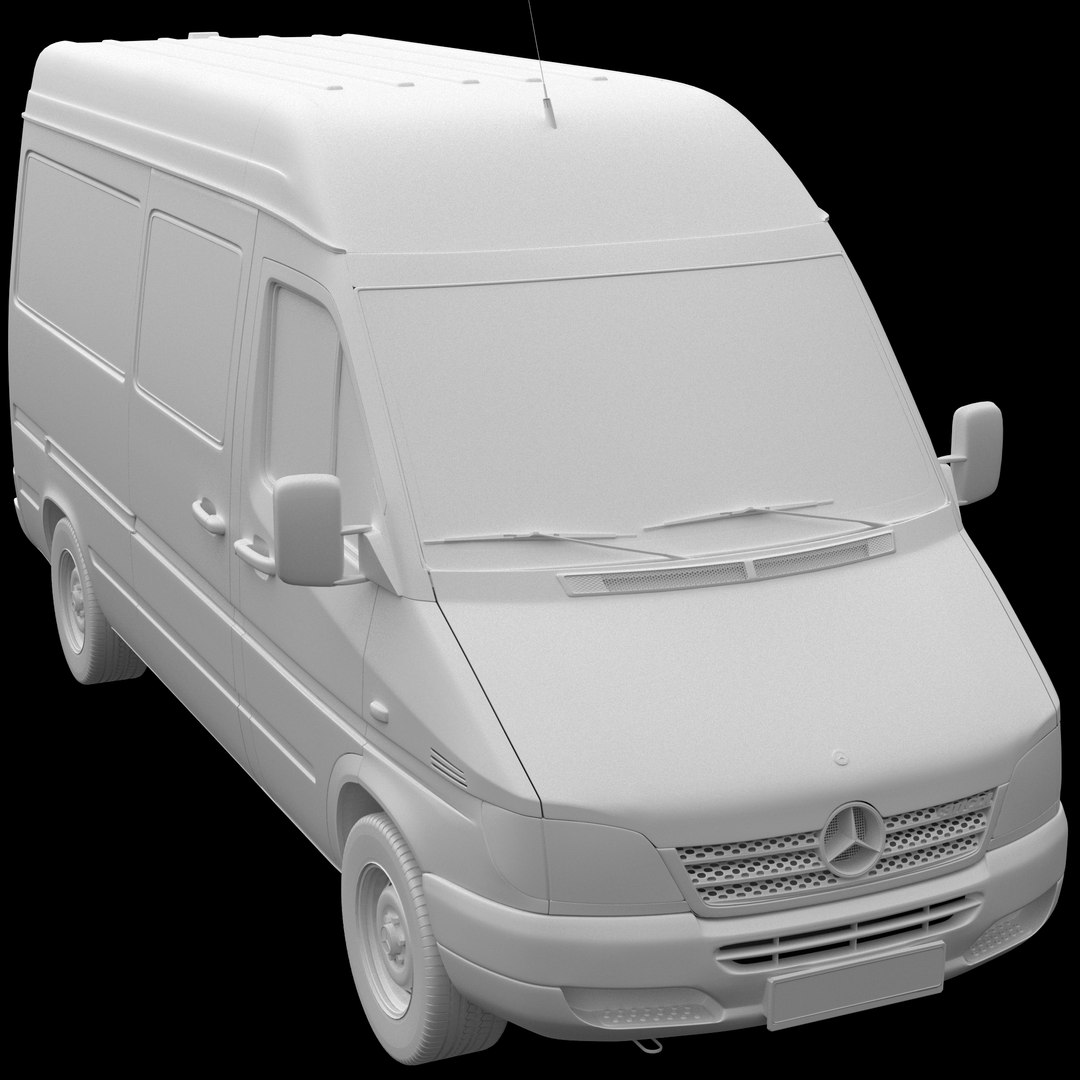 3D Model Mercedes-Benz Sprinter Classic Minibus MWB - TurboSquid 1893220