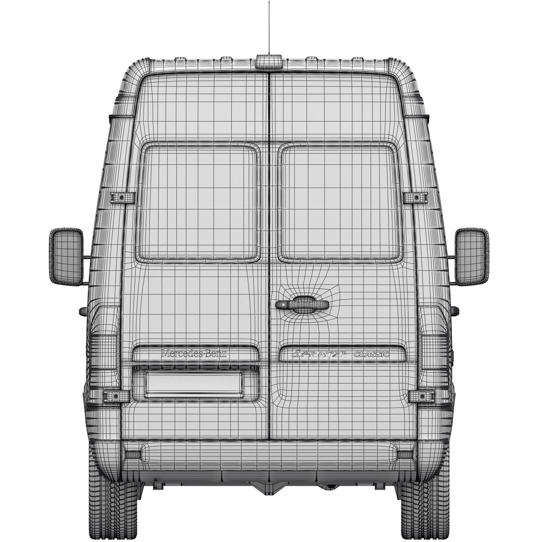 3D Model Mercedes-Benz Sprinter Classic Minibus MWB - TurboSquid 1893220