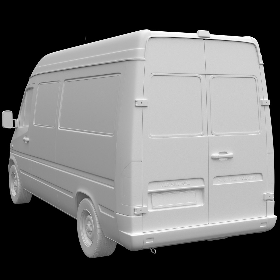 3D Model Mercedes-Benz Sprinter Classic Minibus MWB - TurboSquid 1893220