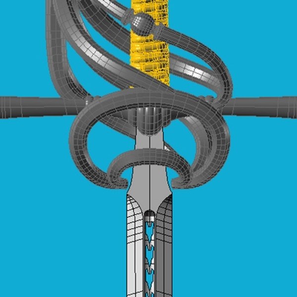 3d italian sword striscia