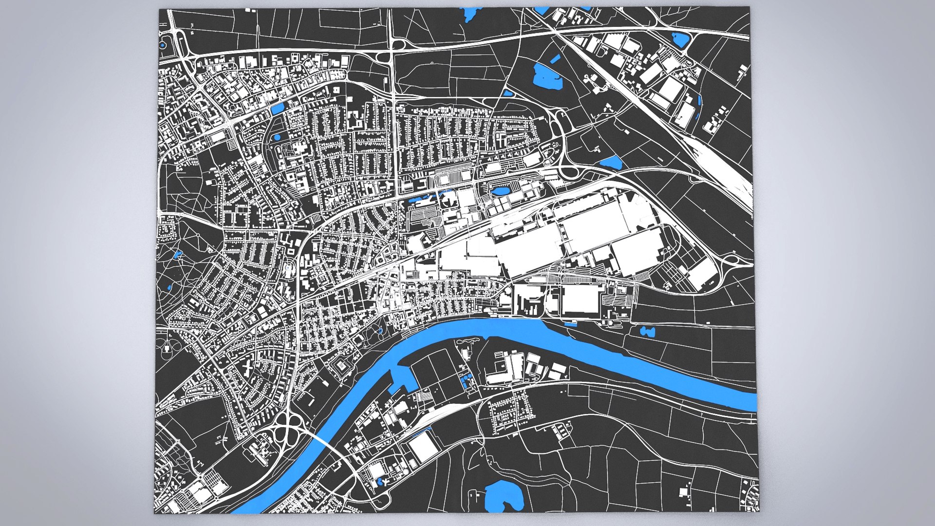 3D Cityscape Russelsheim Germany model - TurboSquid 1829241
