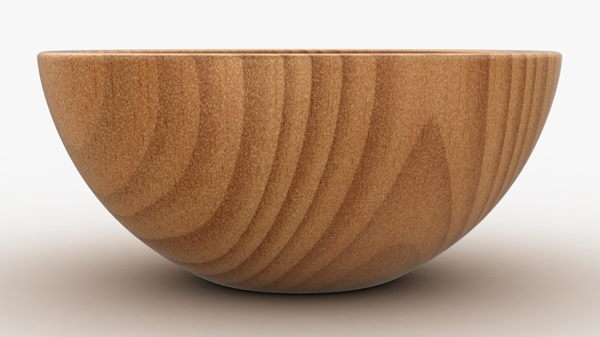 3D Realistic Wooden Bowl 01 - TurboSquid 1591496