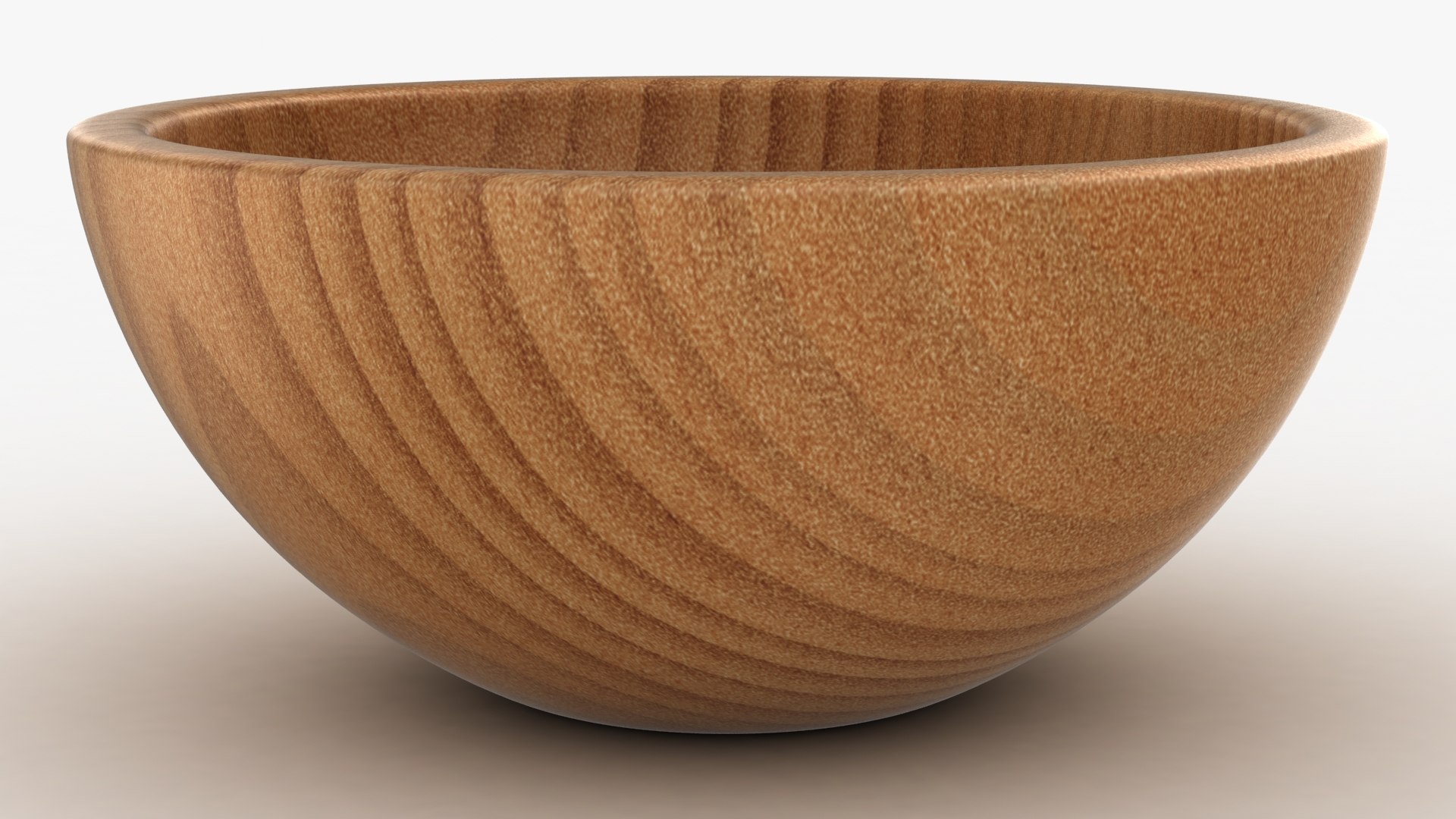 3D realistic wooden bowl 01 - TurboSquid 1591496