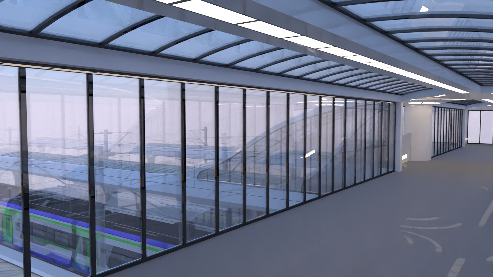 Station With Hitachi HTR 412 II 3D Model - TurboSquid 2390338