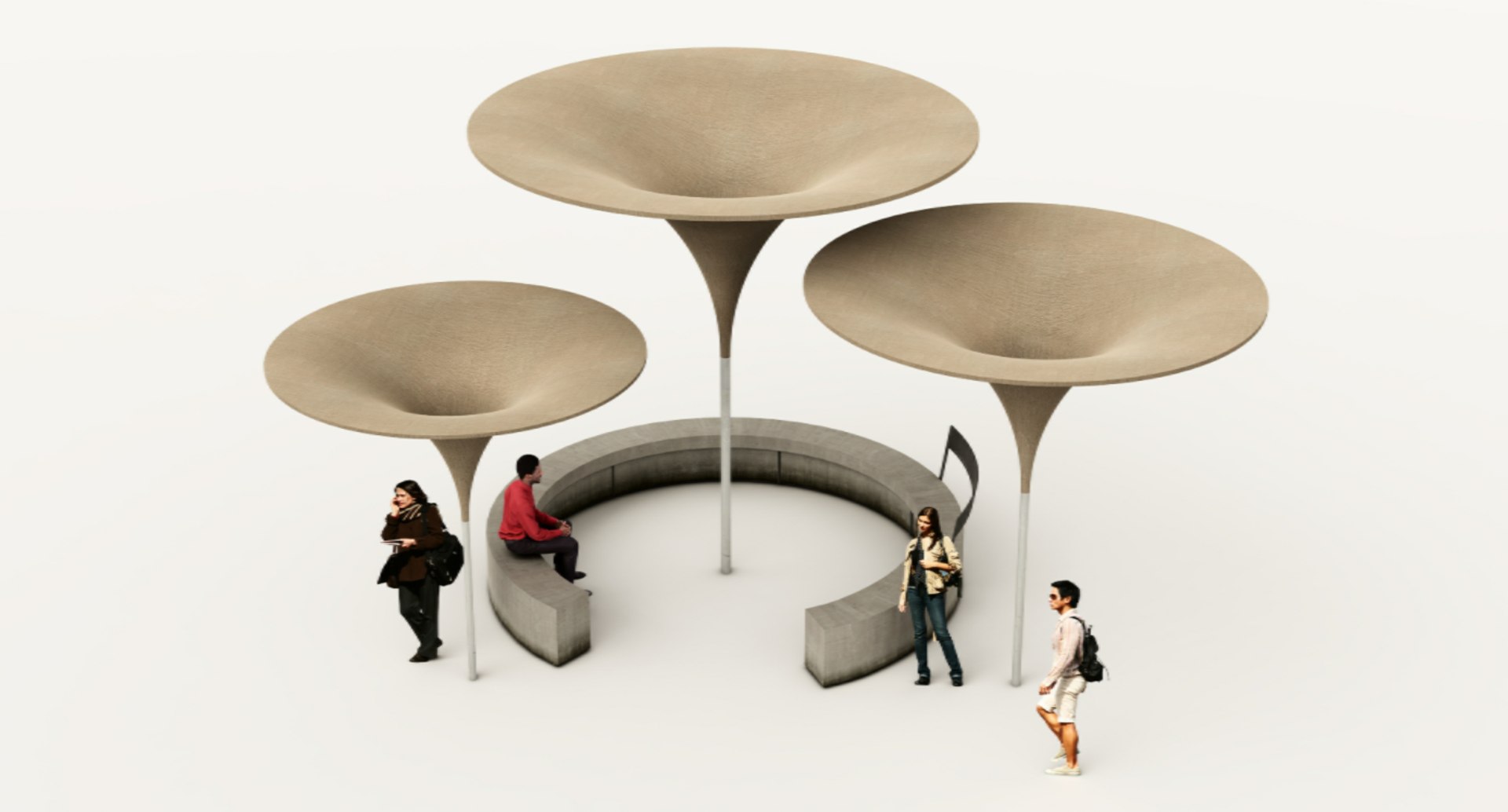 3D Round Circle Canopy - TurboSquid 2044953