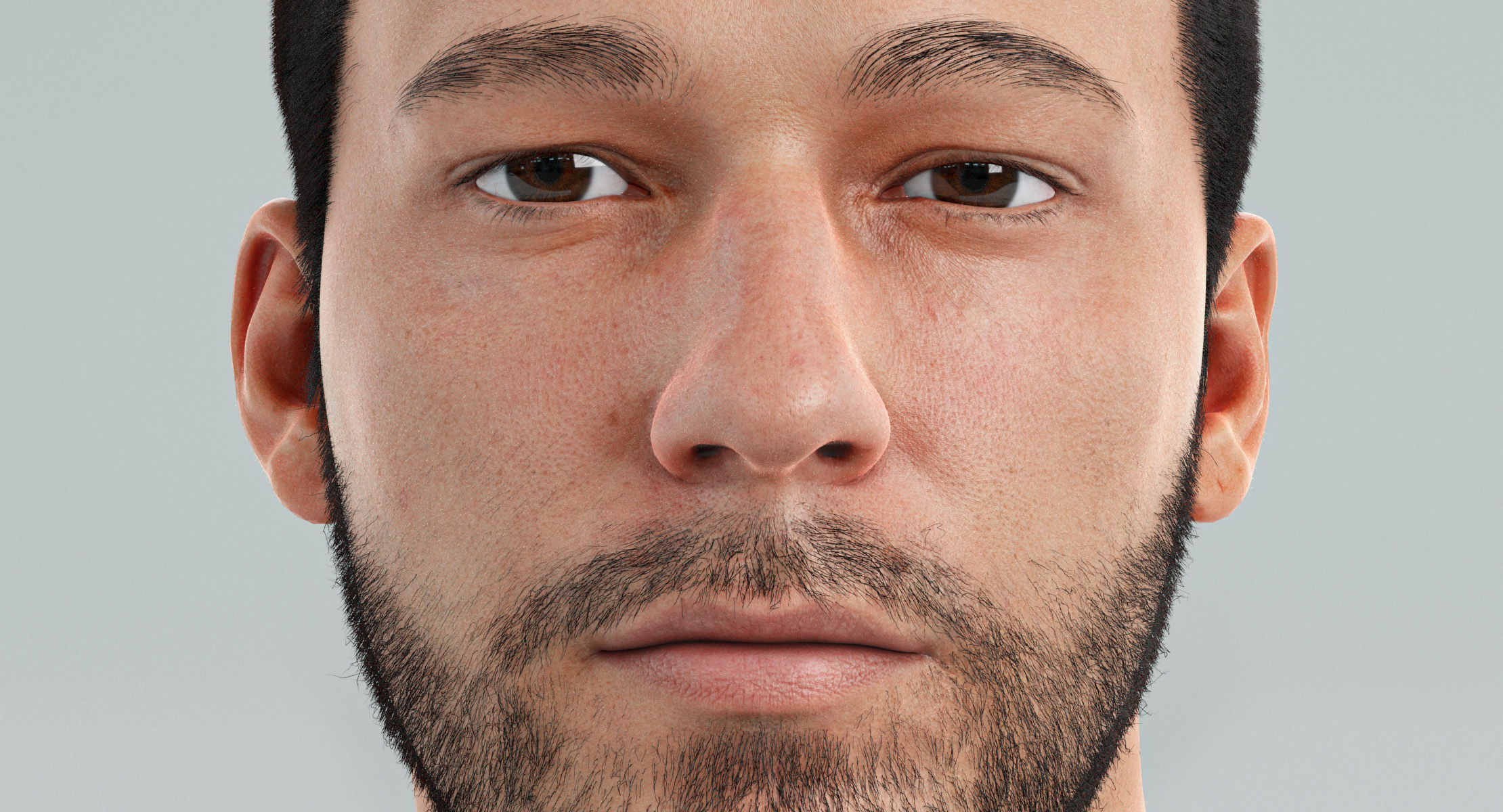 modelo 3d Marcus Buzz cut PBR Real Human Head - TurboSquid 1720422