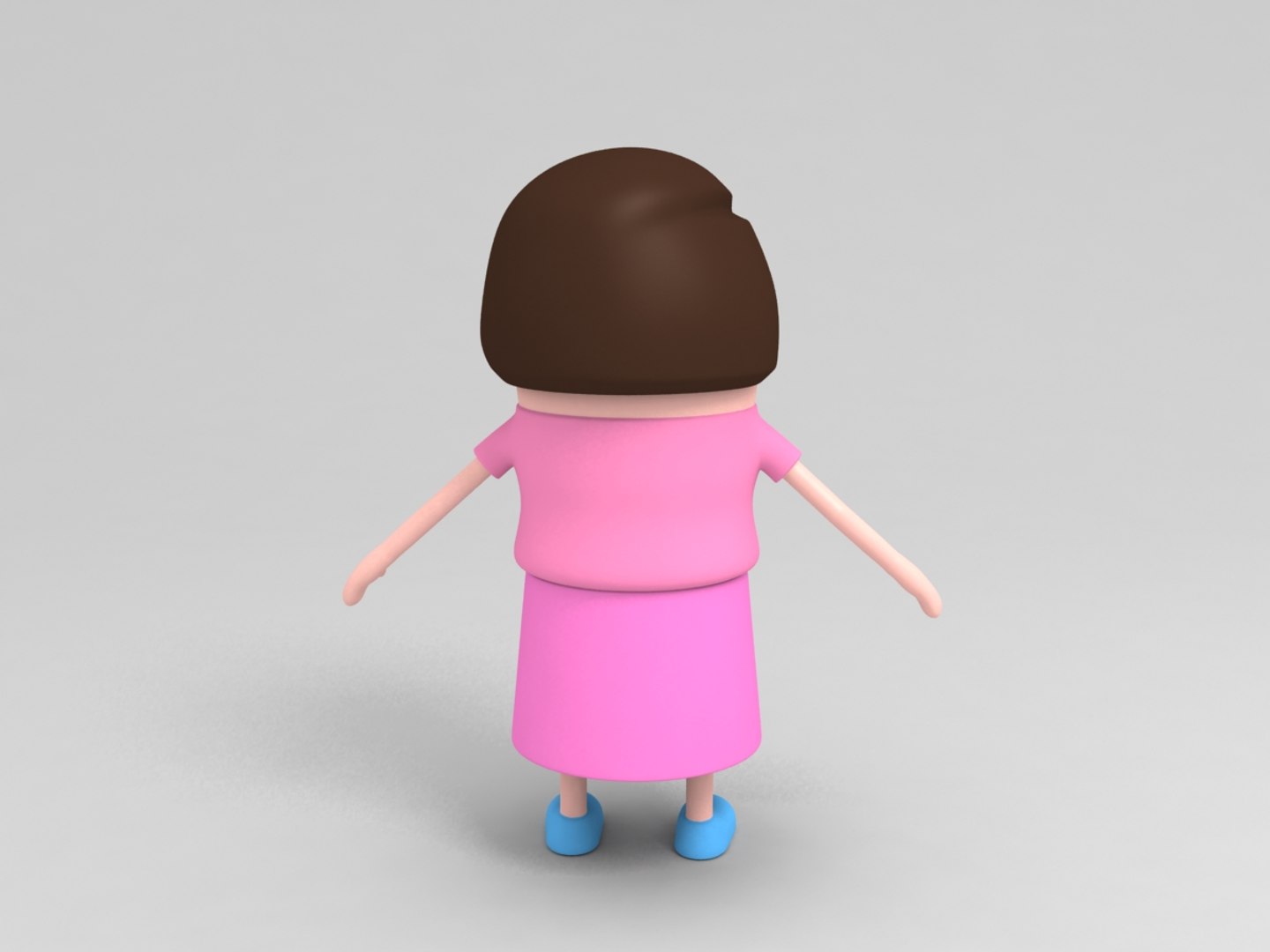 Mom Character Cartoon 3d Model Turbosquid 1270439