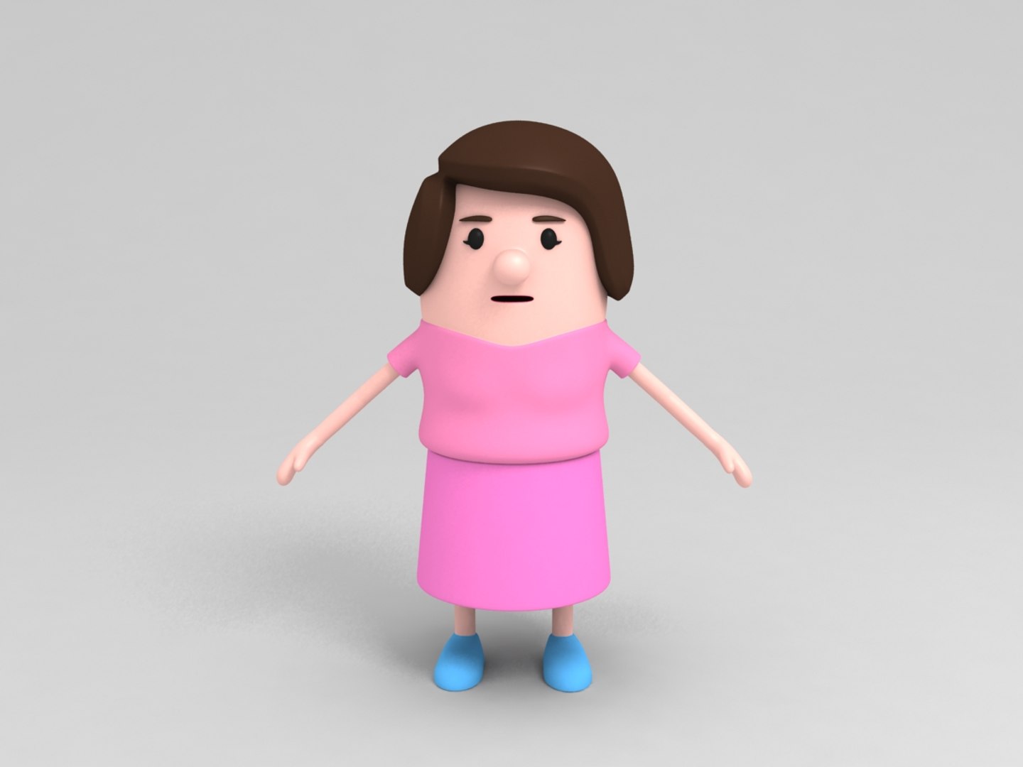 Mom character cartoon 3D model - TurboSquid 1270439