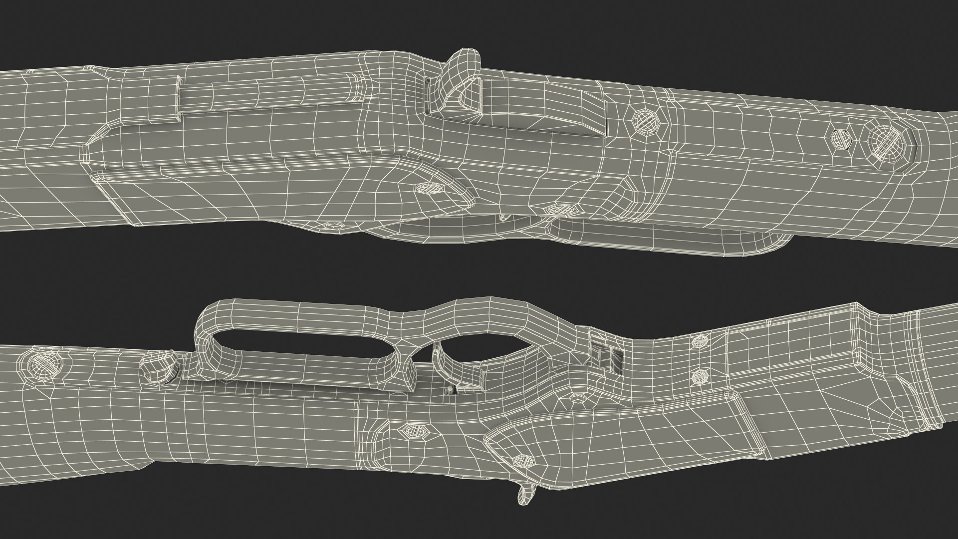3D Winchester Model 1873 Color Case Hardened model - TurboSquid 1951676