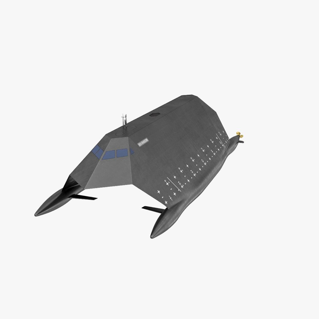 3ds Max Navy Stealth Ship Sea Shadow