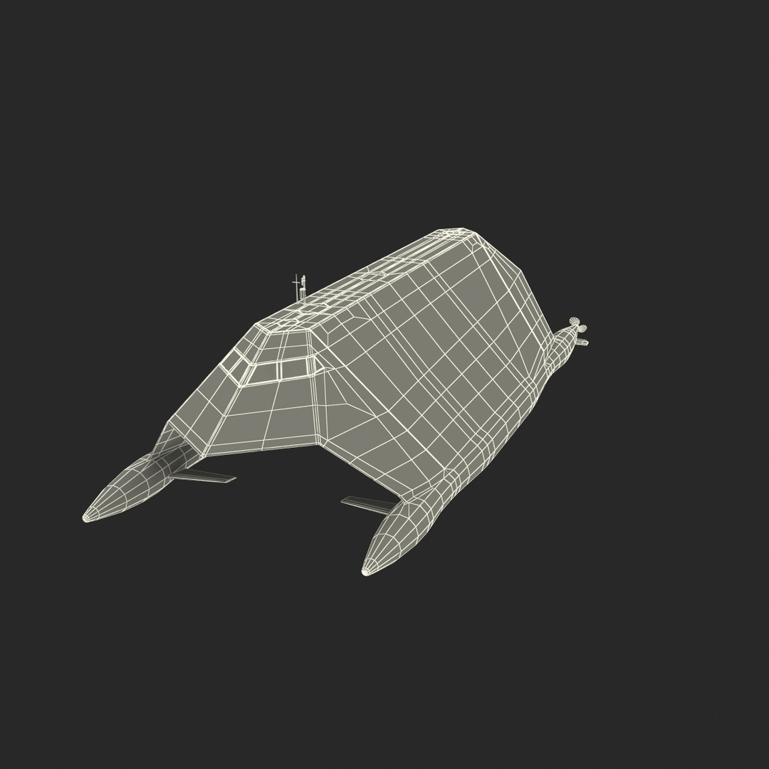 3ds Max Navy Stealth Ship Sea Shadow