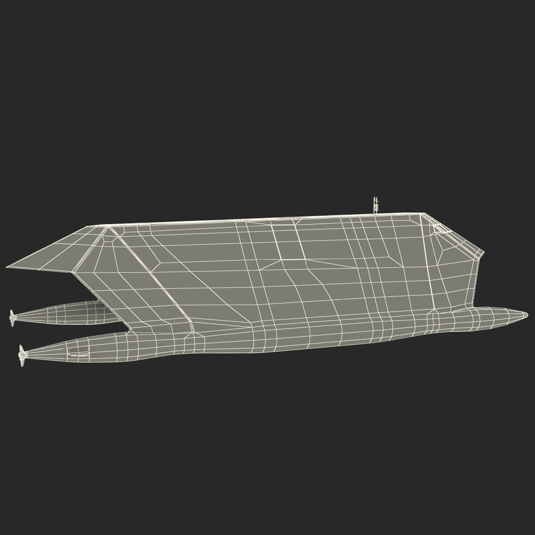 3ds max navy stealth ship sea shadow