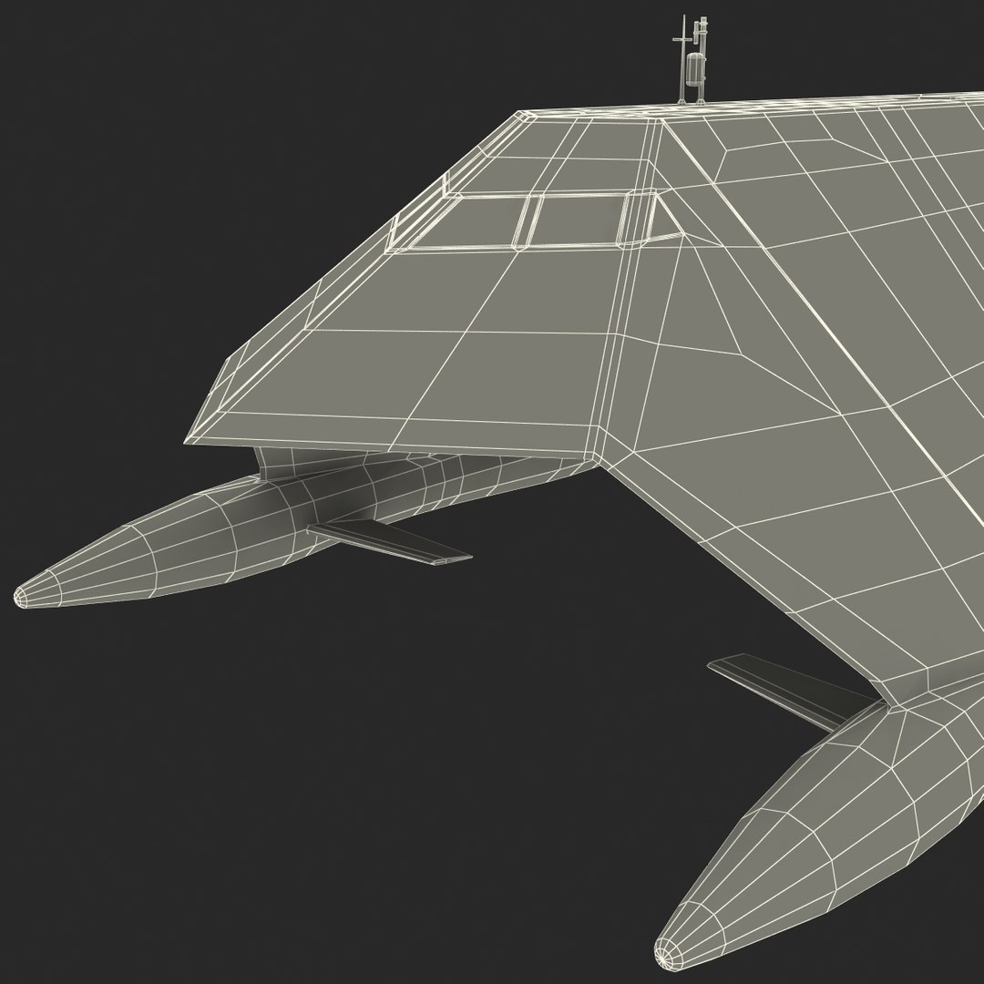 3ds max navy stealth ship sea shadow