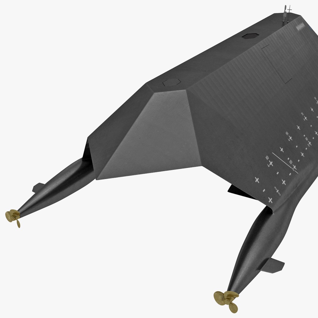 3ds max navy stealth ship sea shadow