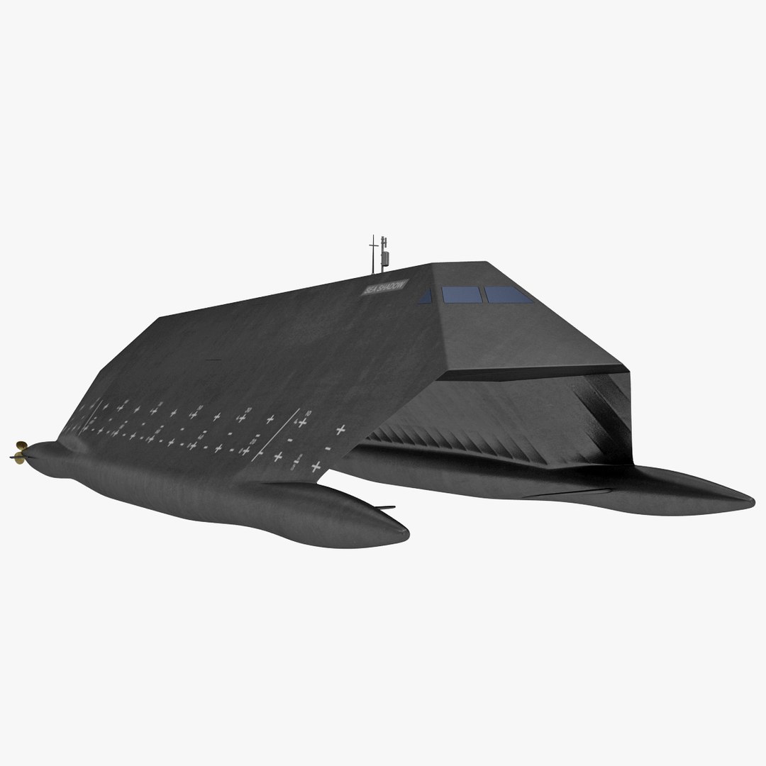3ds Max Navy Stealth Ship Sea Shadow