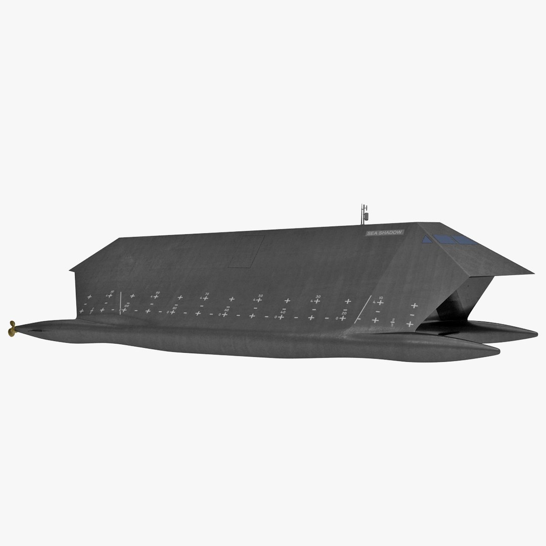 3ds Max Navy Stealth Ship Sea Shadow