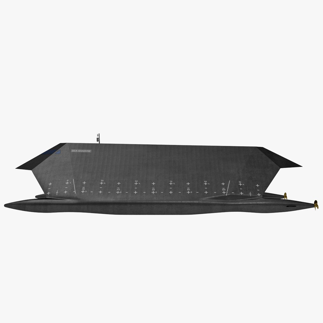 3ds Max Navy Stealth Ship Sea Shadow