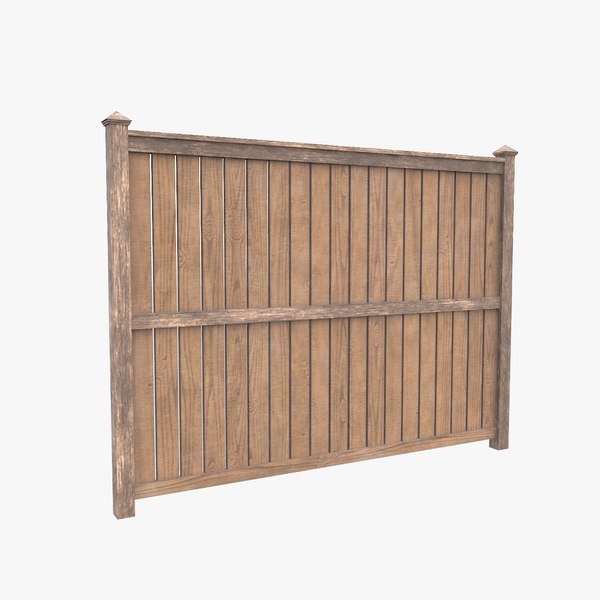 Fence wood wooden 3D model - TurboSquid 1688684