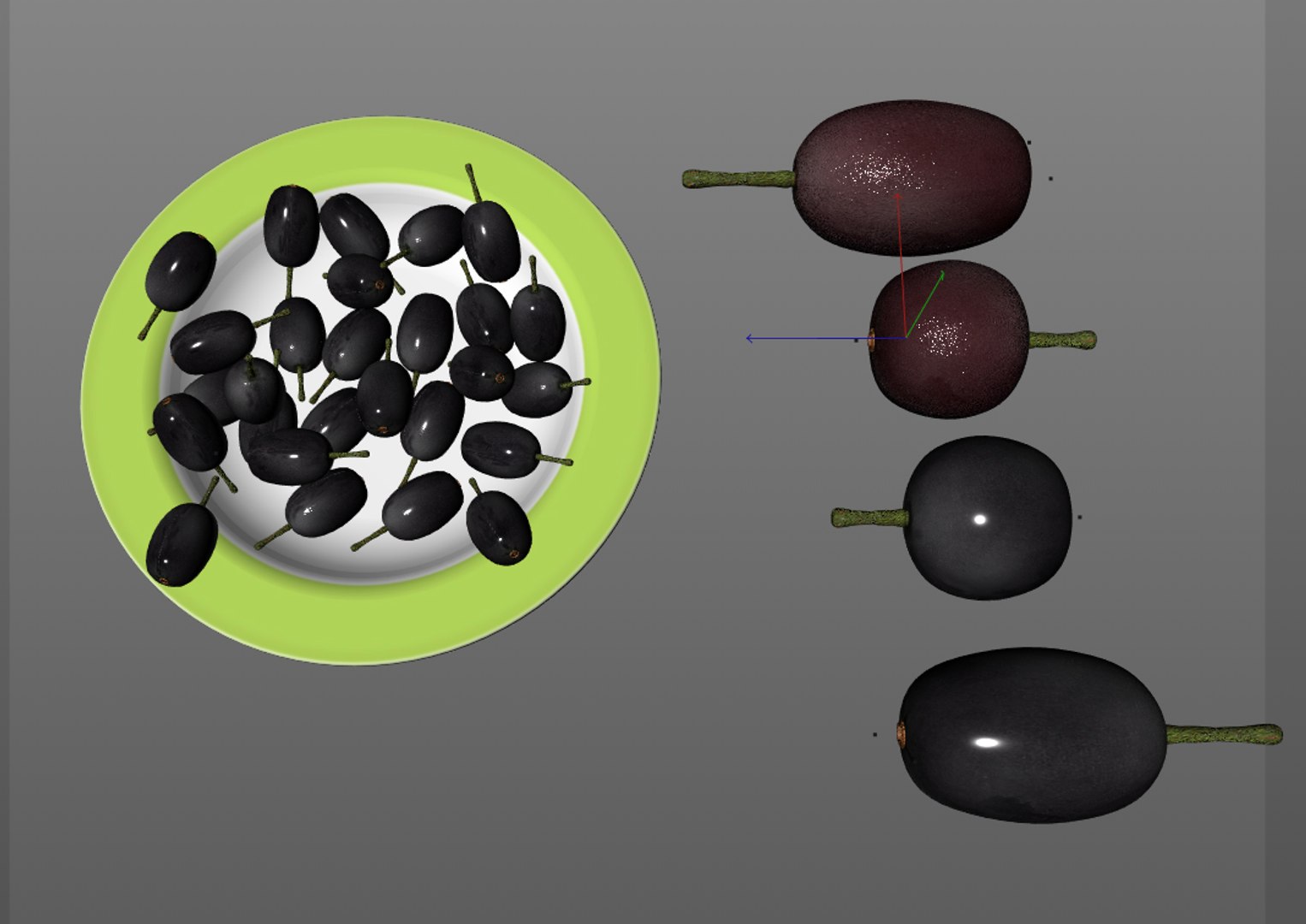 Fruits model - TurboSquid 1541561