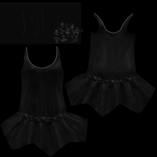 3D Flapper Dress - TurboSquid 1904364