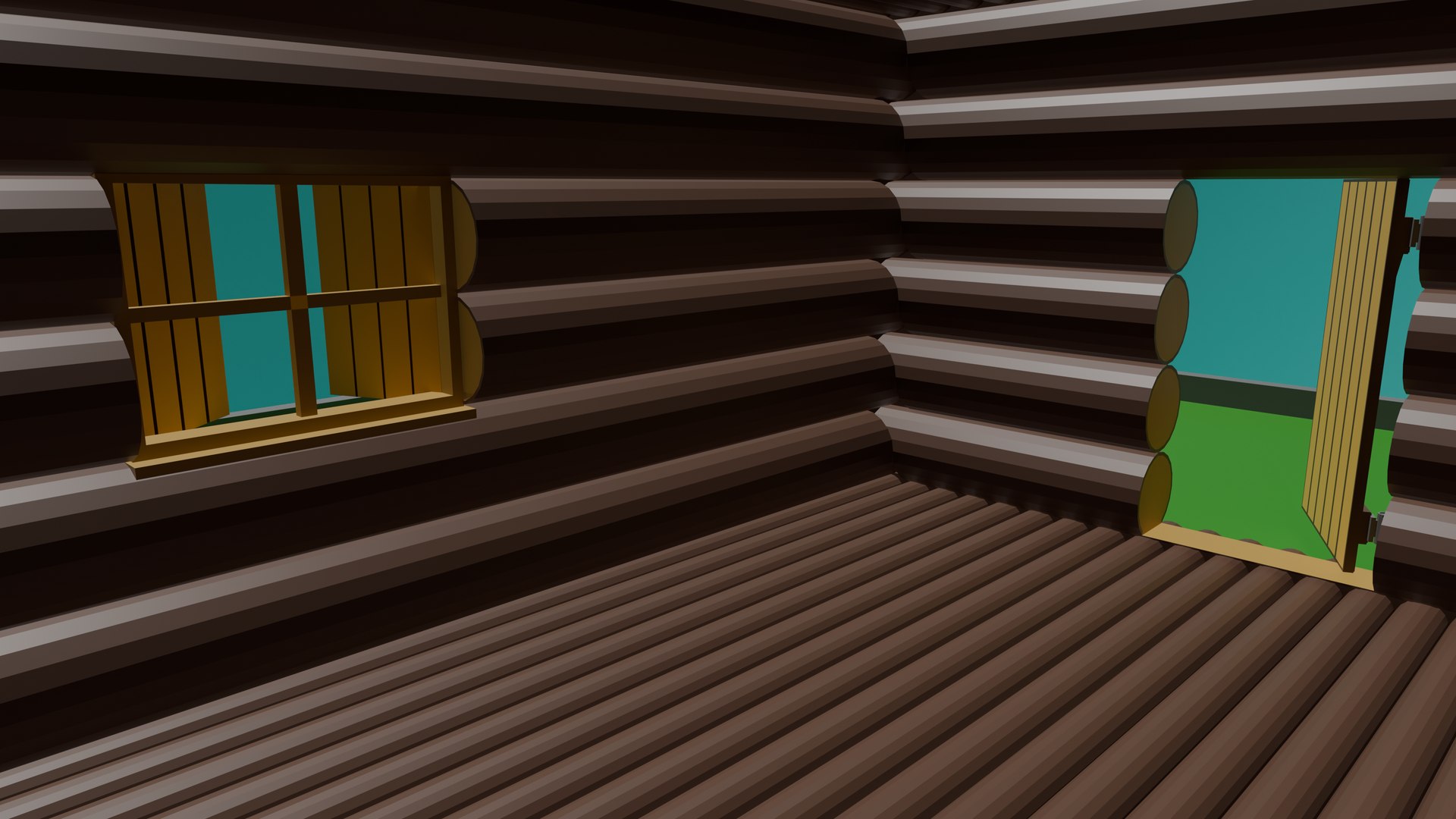 3D Model Low Poly Wooden House - TurboSquid 2400481