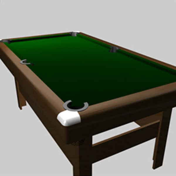 pool table 3d model