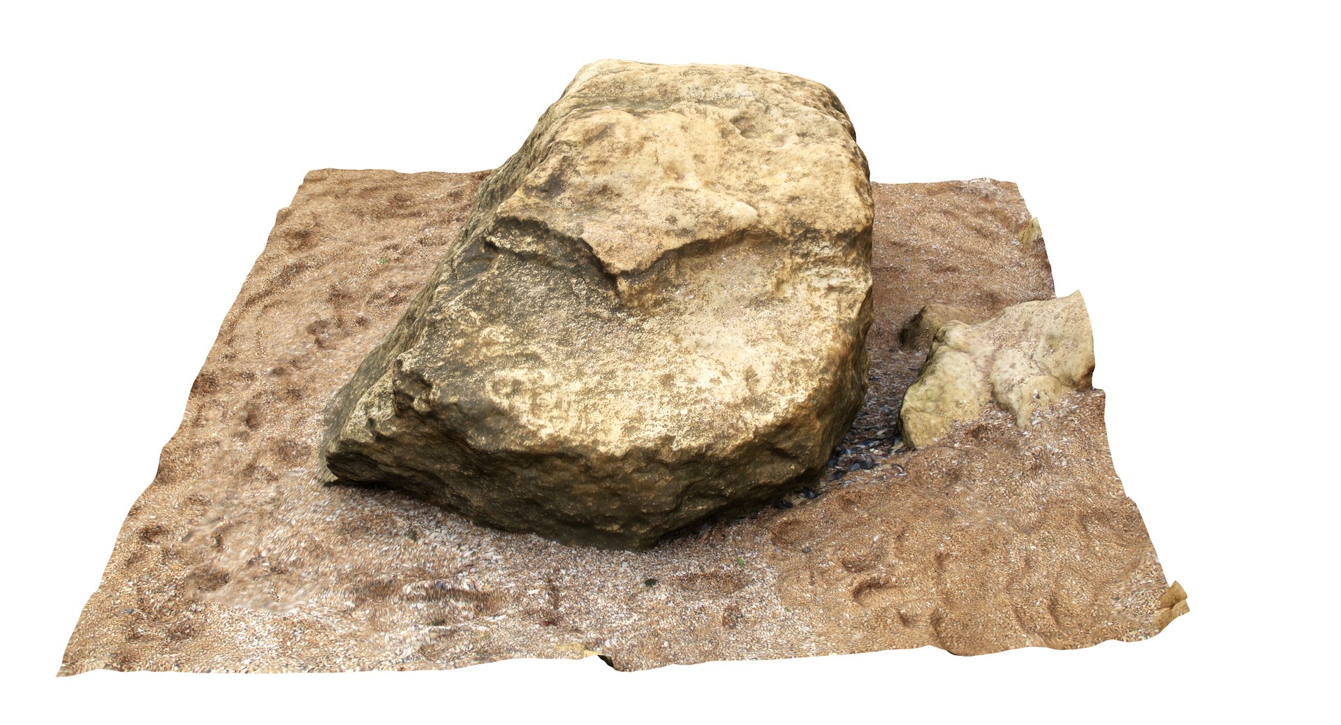 Small limestone sand 3D model - TurboSquid 1233342