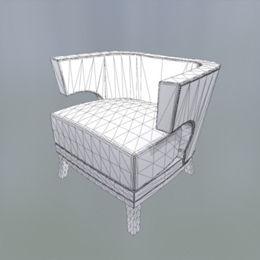 tub chair coach house 3d max