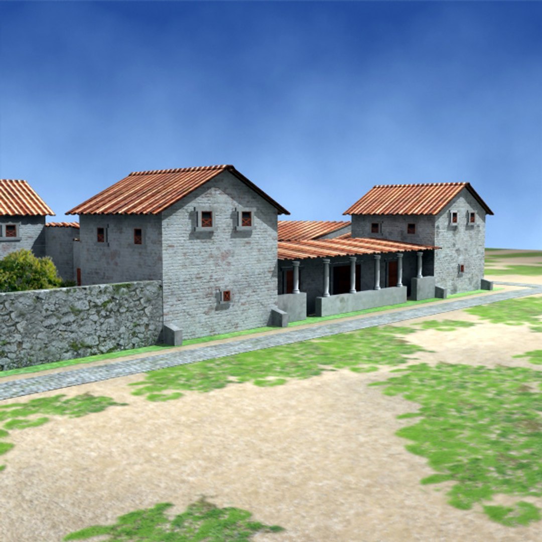 3d roman villa rustica
