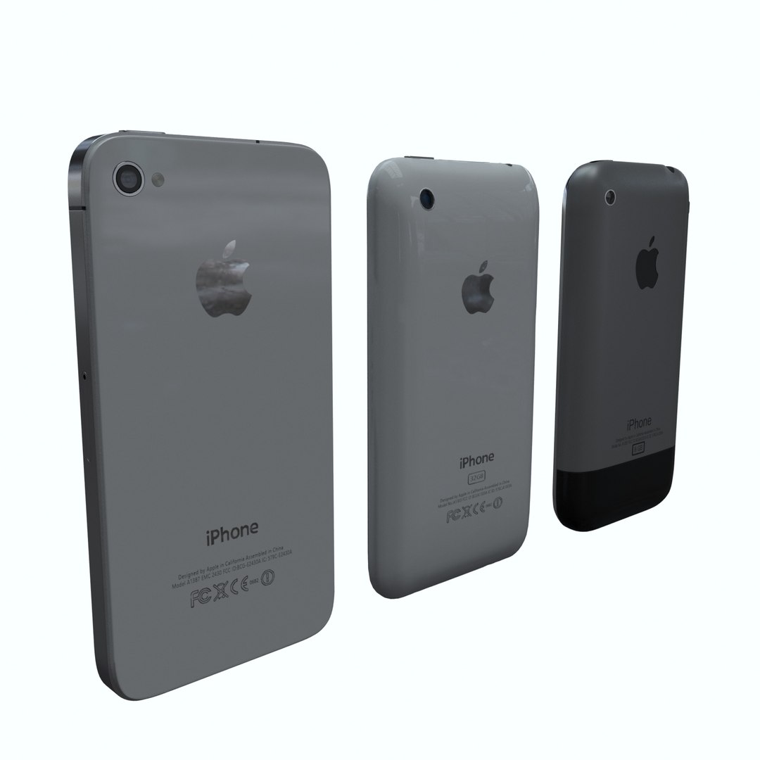 3 Phones 3D Model - TurboSquid 1598138