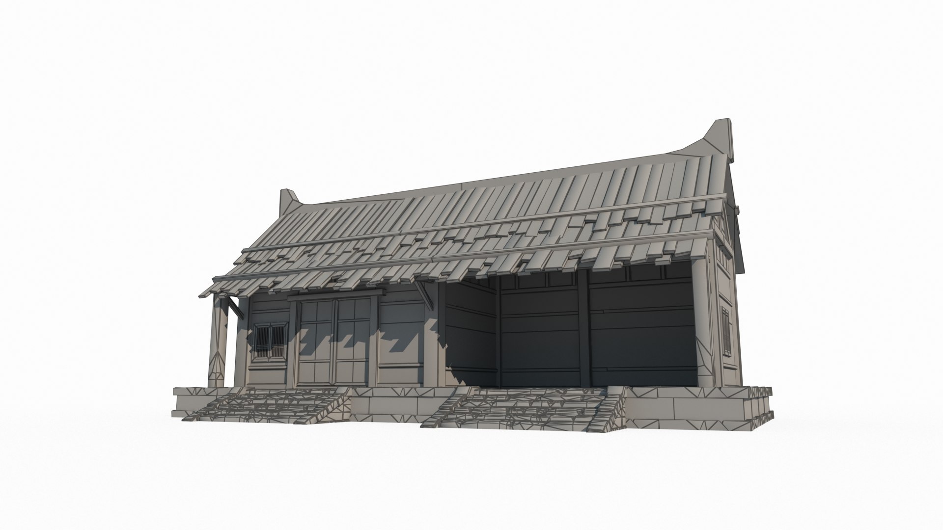 3D Asian Ancient Architecture Store - TurboSquid 2152932