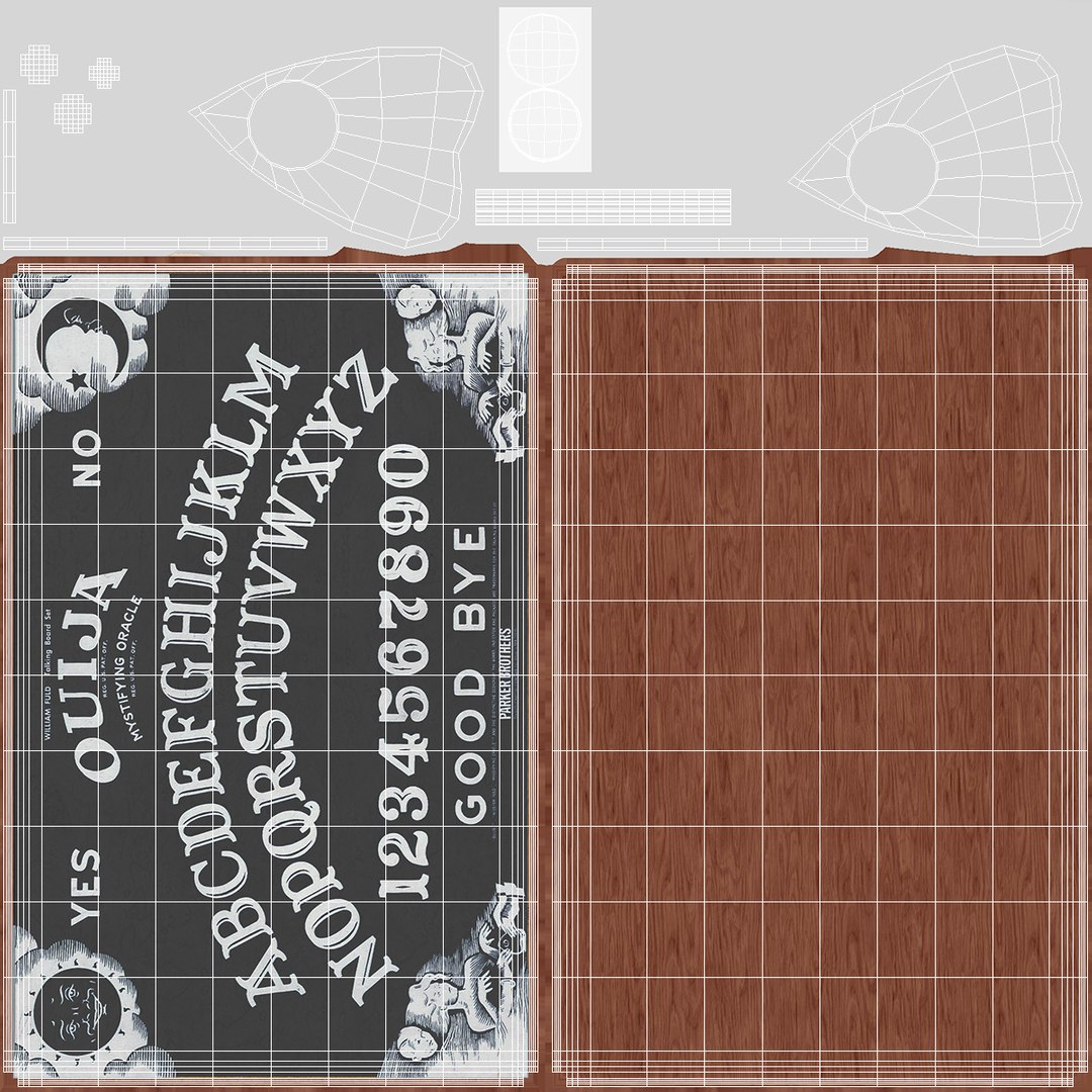 3D Ouija Board Dark Model - TurboSquid 2079674