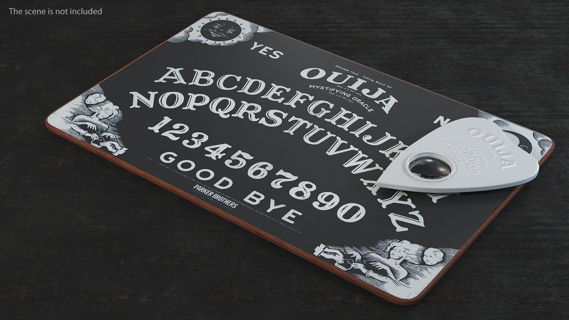 3D Ouija Board Dark Model - TurboSquid 2079674