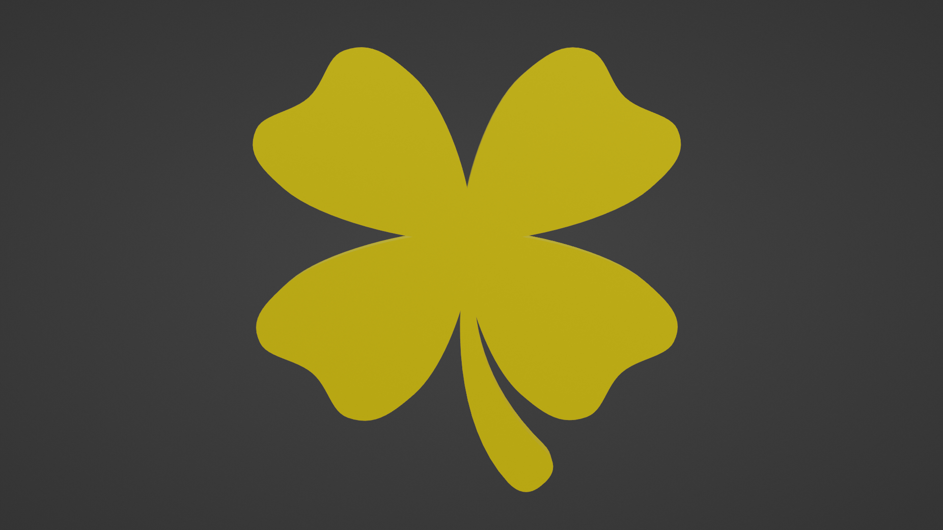 3D Model Gold Clover - TurboSquid 2085246