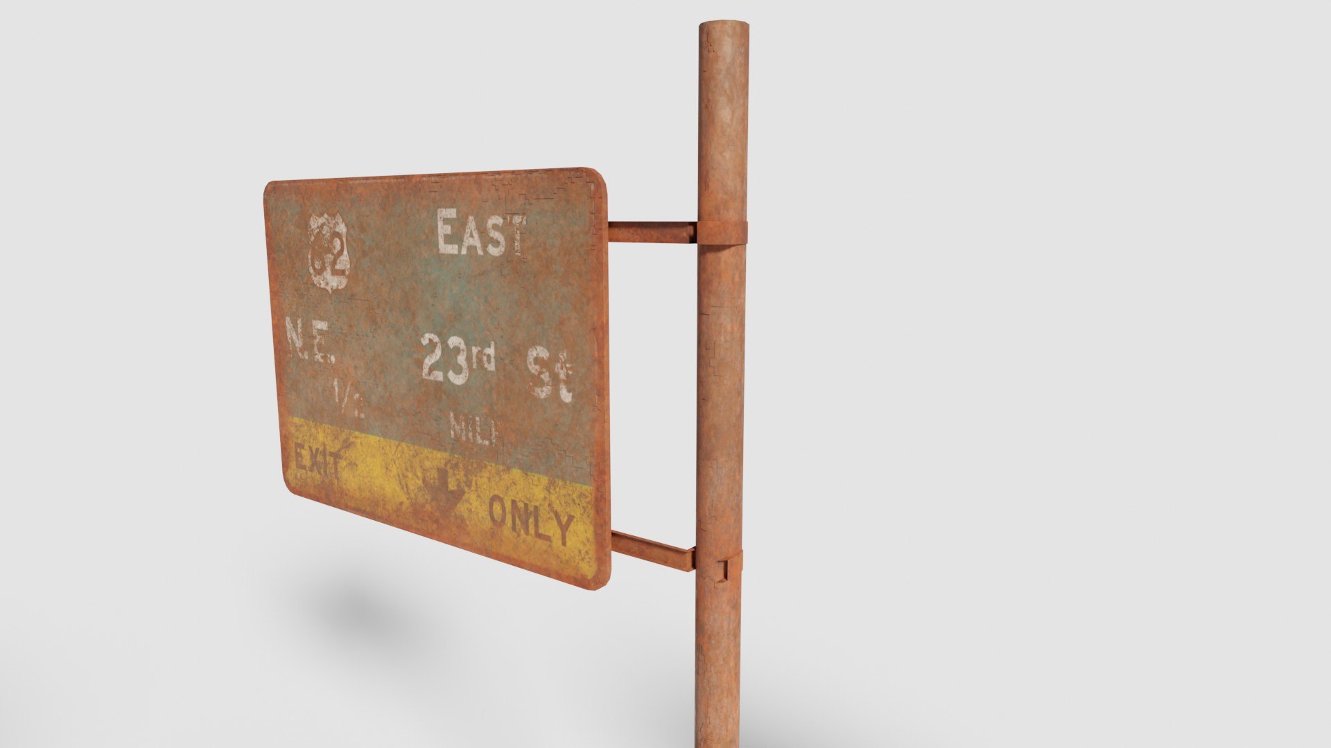 Street and traffic signs with pbr textures 3D - TurboSquid 1880431