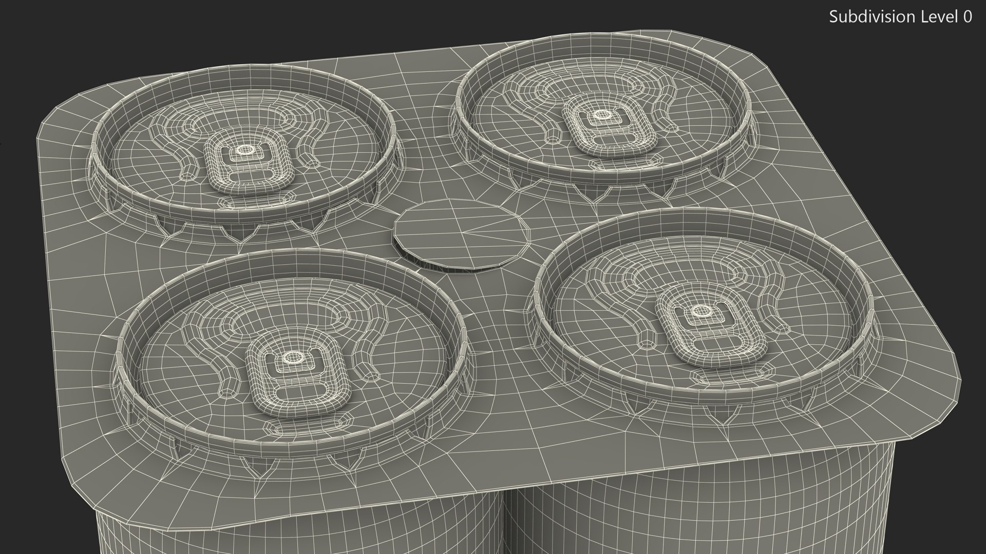 3D Paperboard 4 Pack Beer Can Carrier - TurboSquid 2136778