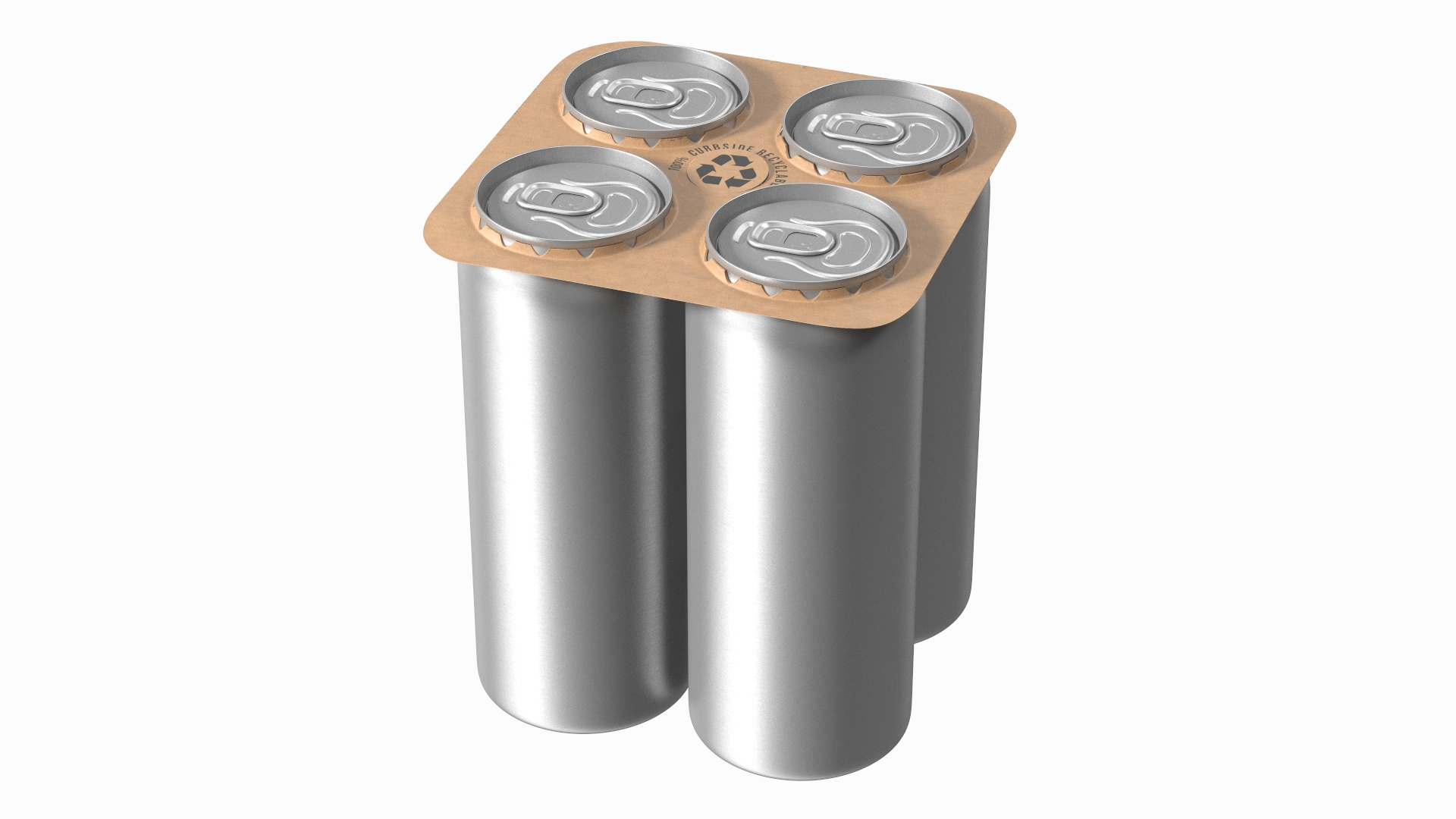 3D Paperboard 4 Pack Beer Can Carrier - TurboSquid 2136778