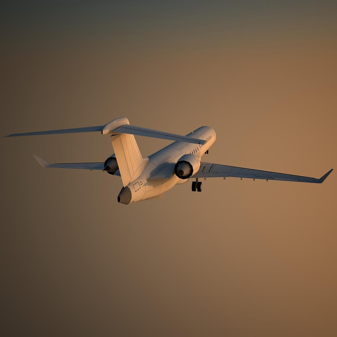 Regional Jet Basic 3d Model