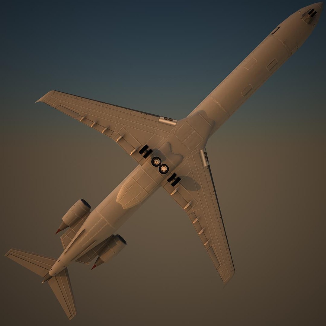 Regional Jet Basic 3d Model